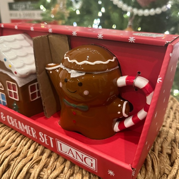LANG | Holiday | Lang Gingerbread Man House Sugar Cream Creamer Set ...
